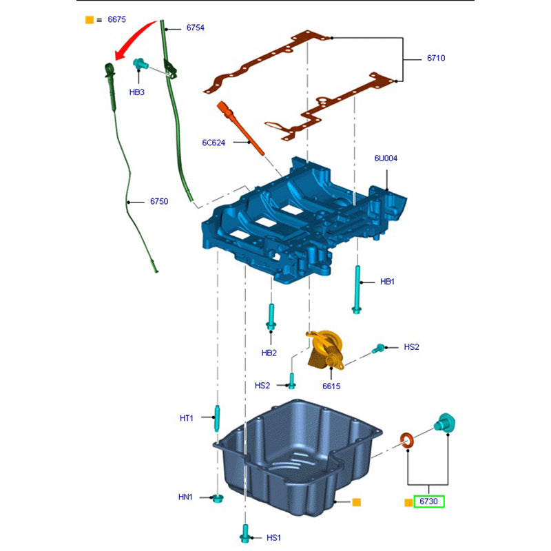 Oil Drain Bung / Sump Plug to suit VJ, VH, VM Ford Transits 97JM6730BA ...
