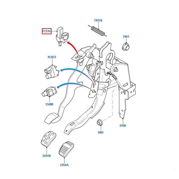 Clutch Control Switch to suit VH, VJ, VM Ford Transit 2S6T7C543AA / 11 ...
