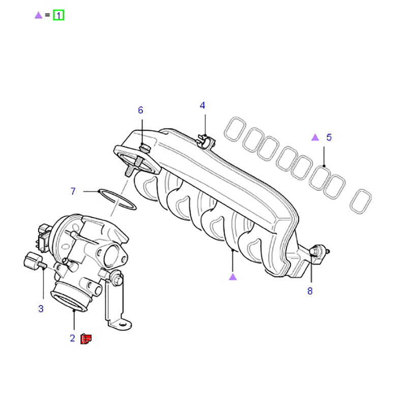 Genuine Intake Manifold to suit 2.2L & 2.4L RWD VH / VJ / VM Ford Tran ...