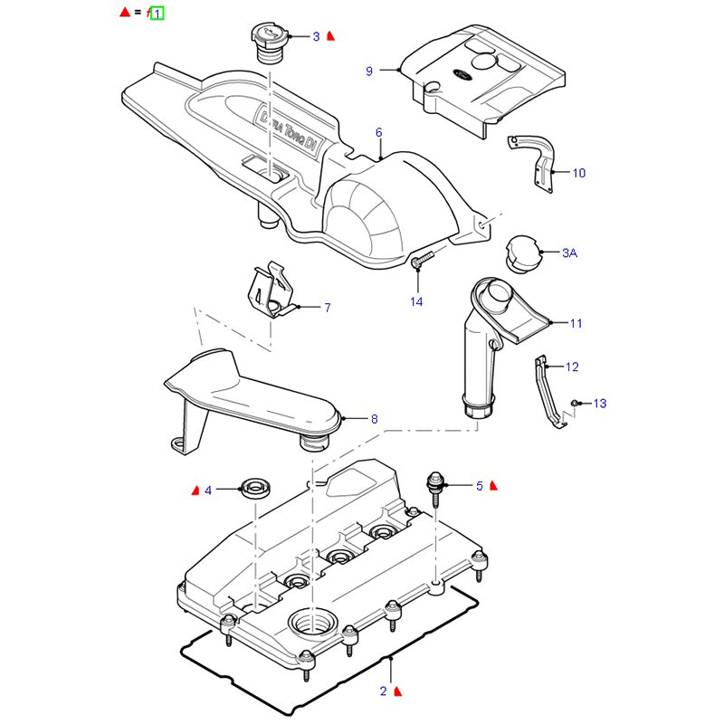 Ford Transit VM Rocker Cover Genuine to suit 2.4L VH/ VJ/ VM 4C1Q6K271 ...