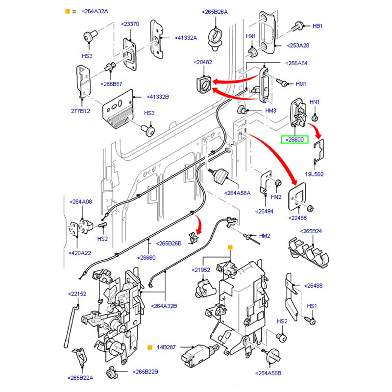 Sliding Door Outer Handle Left Hand / Passenger Side for VH / VJ / VM ...