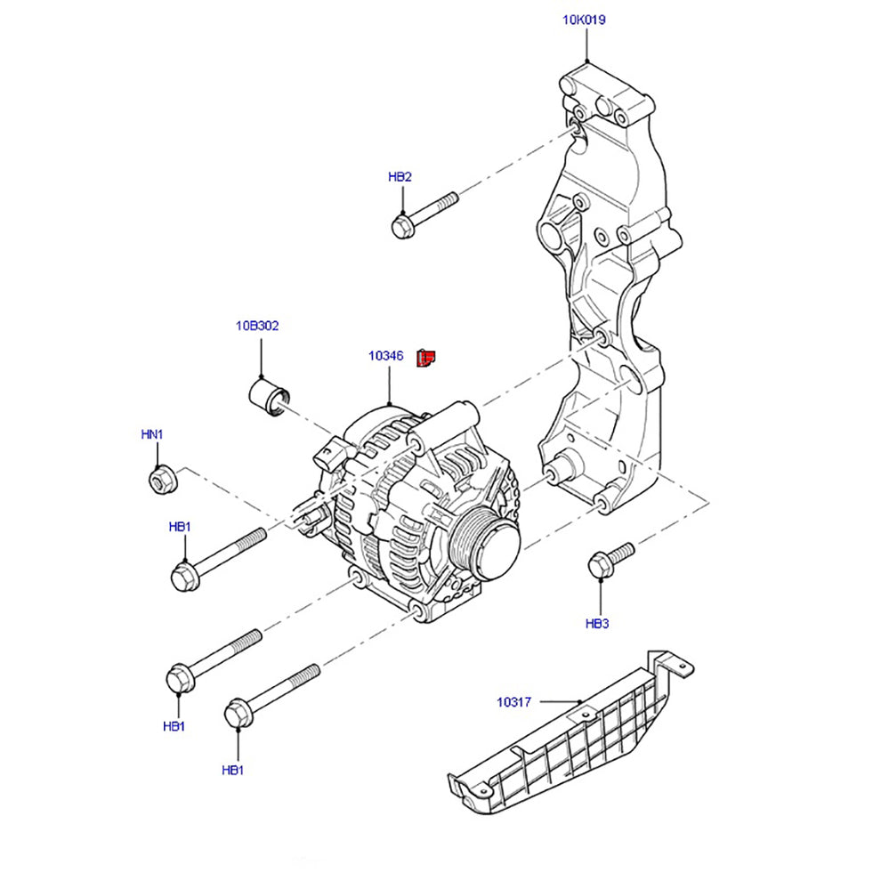 RE6C1T 10300-CD BOSCH ALTERNATOR to suit Ford Transit VM 2.4L 2006-201 ...