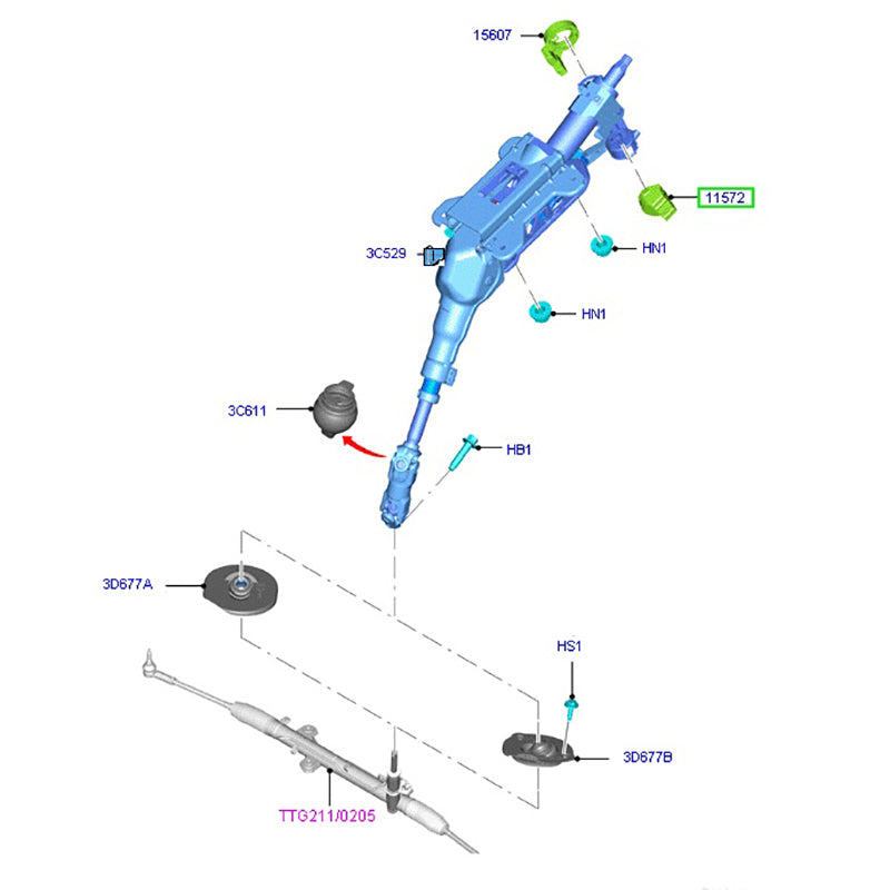 Ignition Switch suits VH VJ VM Ford Transits AA6T11572AA / 1677531 ...