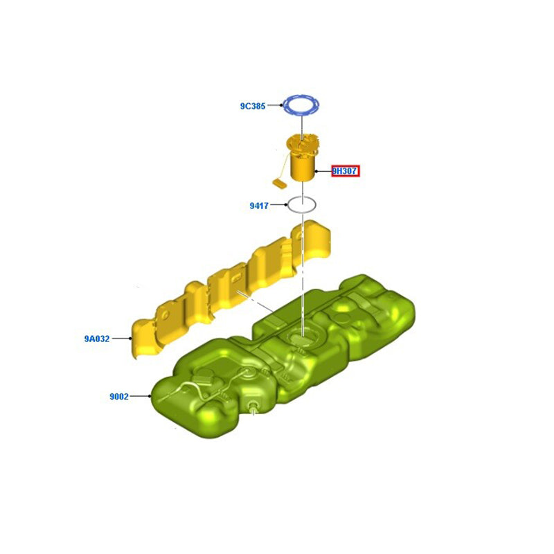 BK319H307BB Genuine Intank Fuel Pump / Sender / Lift Pump Complete Ass ...