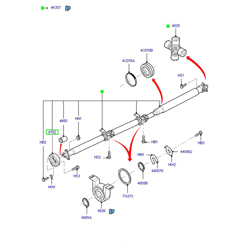 Genuine Ford Rubber Drive Shaft Coupling to suit 6 Speed MT82 Ford Tra ...