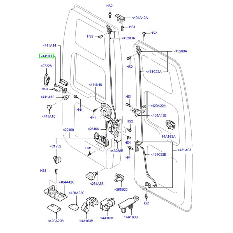 Left Hand Rear Door Check Arm Bracket 180 Deg to suit VH / VJ / VM For ...