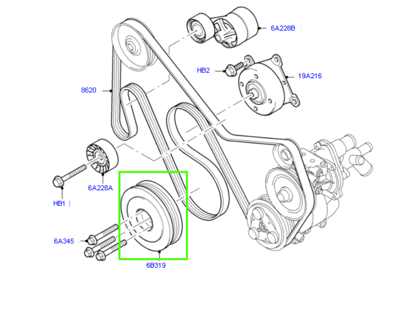 Genuine Harmonic Balancer / Crankshaft Pulley suits VH / VJ / VM 2.4L ...